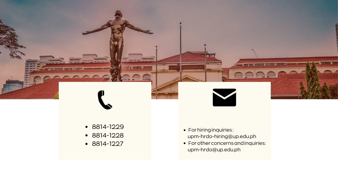 Contact Us | Human Resource Development Office